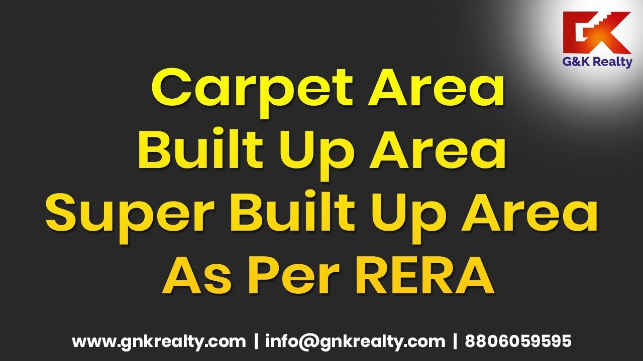 Carpet Area | Built Up Area | Super Built Up Area as per RERA [Marathi ...