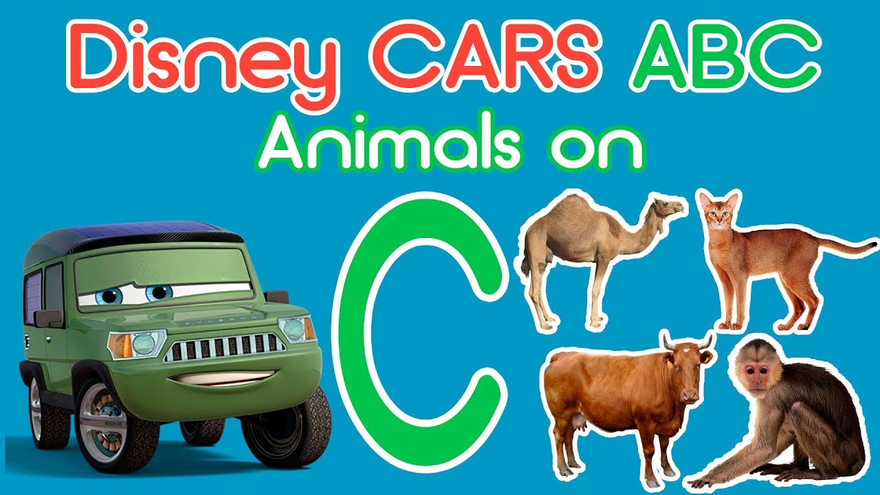 Learn ABC with Disney Cars | ANIMALS on "С" | Learning ABC Animals ...