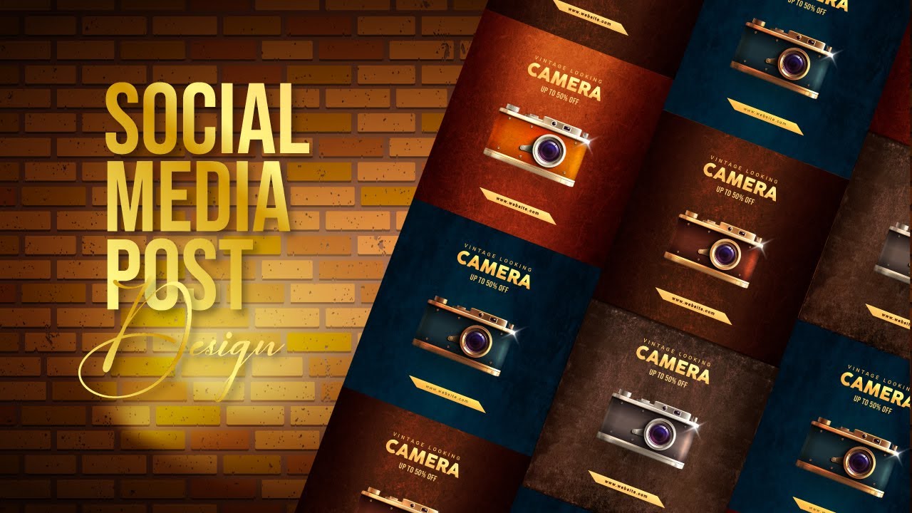 Social Media Post Design | Adobe Illustrator | Premium | Easy process ...