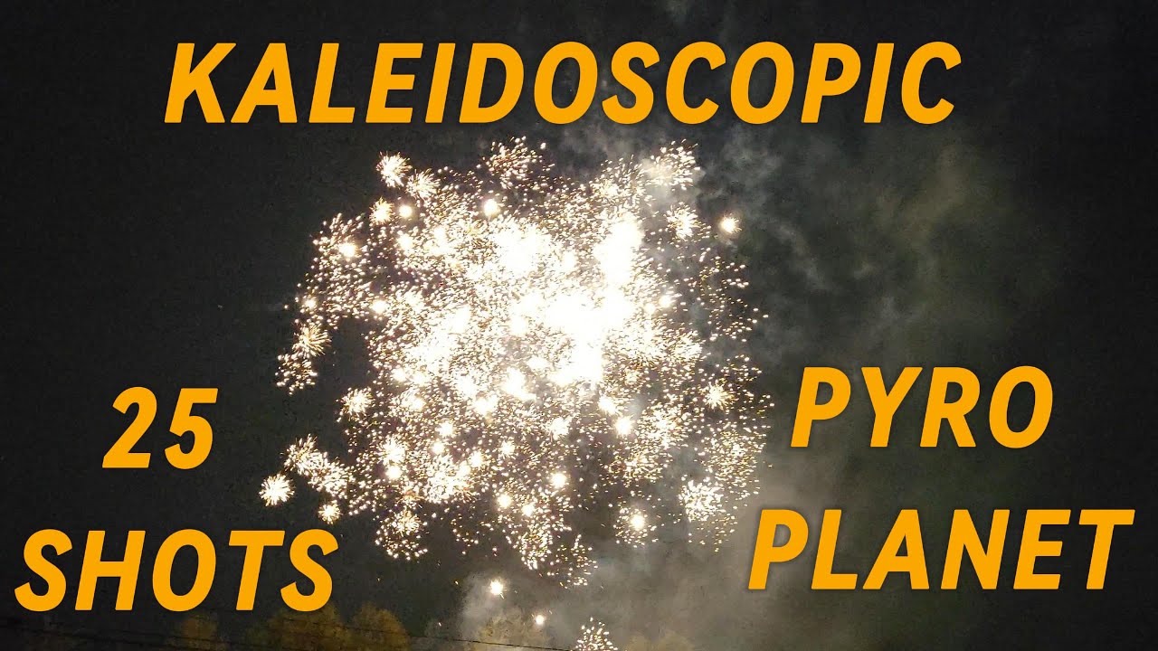 KALEIDOSCOPE 25 SHOT CAKE FROM PYRO PLANET #fireworks #4thofjuly #demo ...