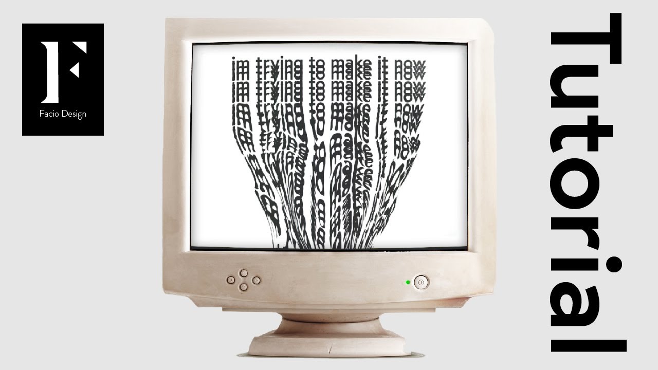 Experimental Typography Tutorial - YouTube