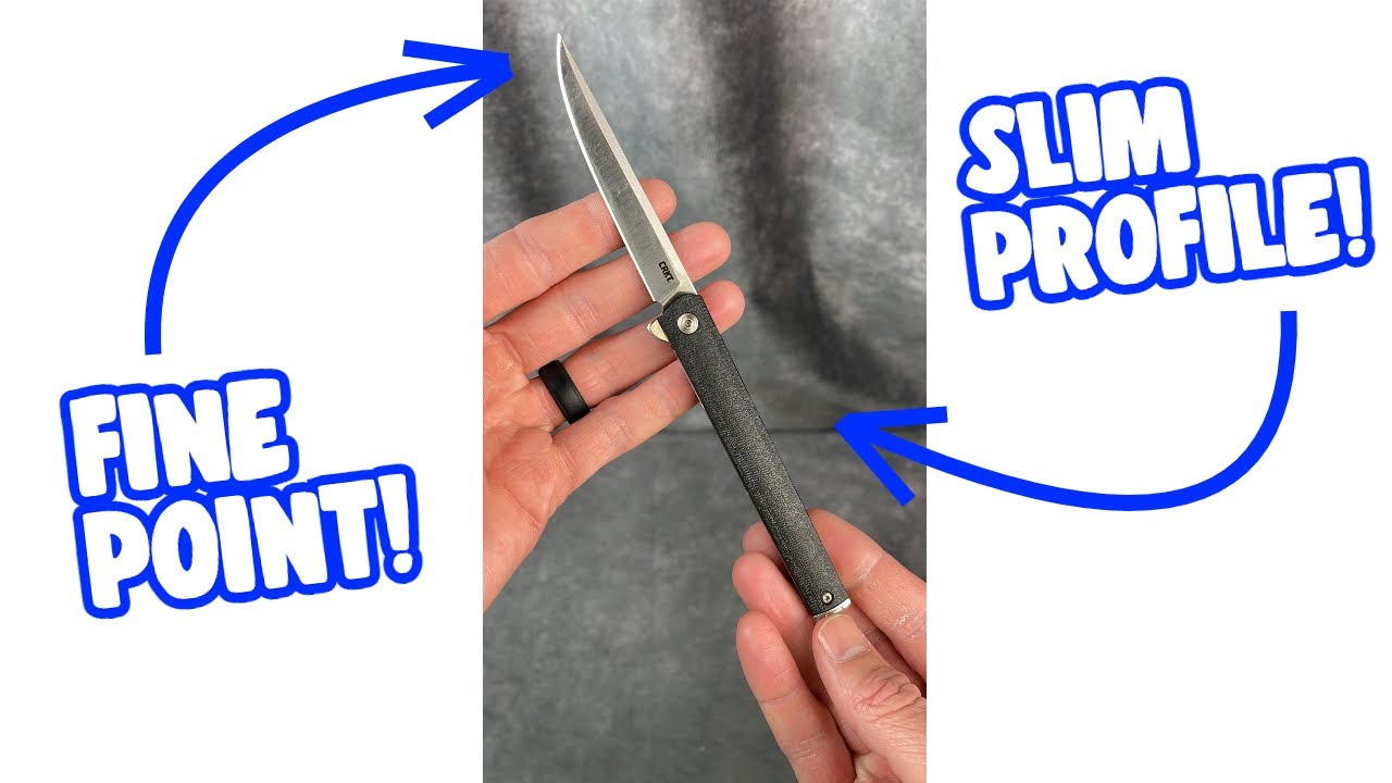 SLEEK, SLIM, SHARP Gentlemans's Knife! - CRKT CEO Flipper - YouTube