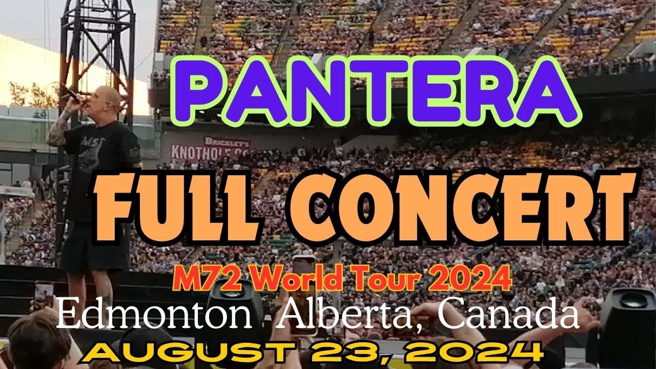 PANTERA - Full Concert @ Commonwealth Stadium , with M72 World Tour ...