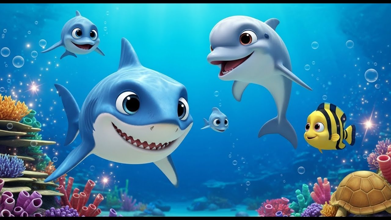 Learn Sea Creature Names with Sharky! 🦈🌊 | Learn Animals for Kids ...