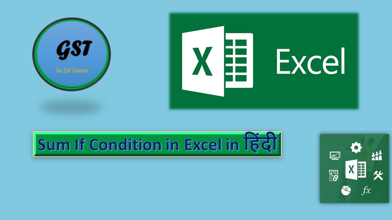 Sum If Condition In Excel In 1 YouTube Sum If Condition In Excel In 1 YouTube