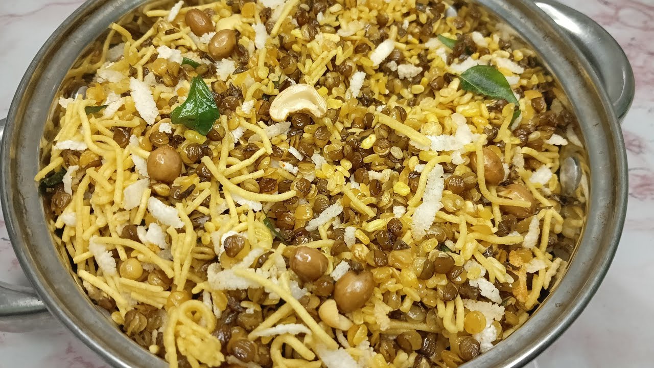 Market Style Namkeen Mixture | Navaratan Mix Recipe | Dalmoth Mixture ...