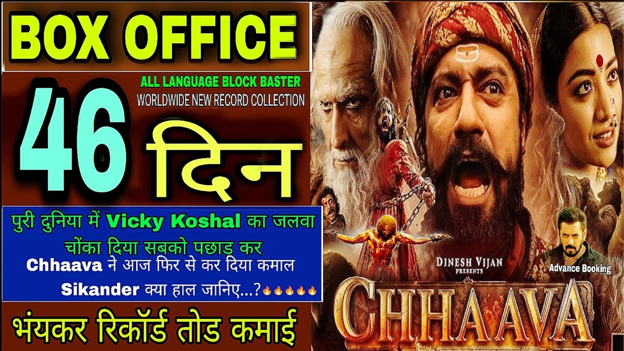 Chhaava Worldwide Collection l 46day Chhaava Box Office Collection l ...