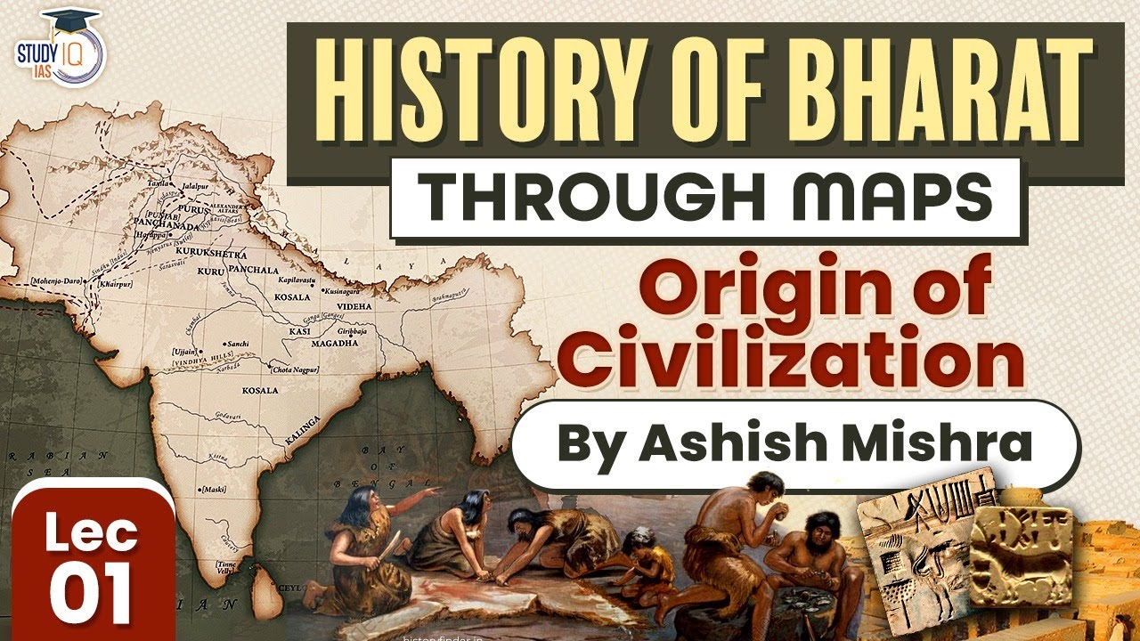 Learn History of Bharat through Maps | Lec 1 Origin of Civilization ...