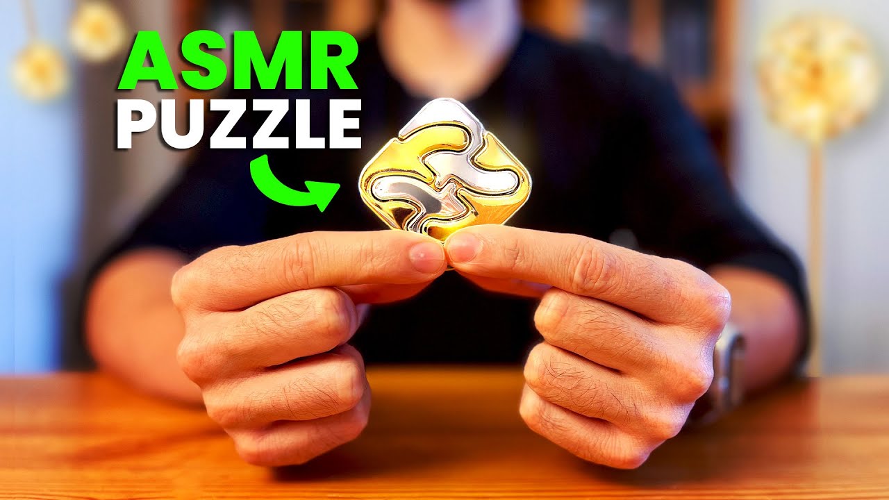 ASMR Solving this Satisfying CLICKY Metal Puzzle 😴 (No Talking) - YouTube