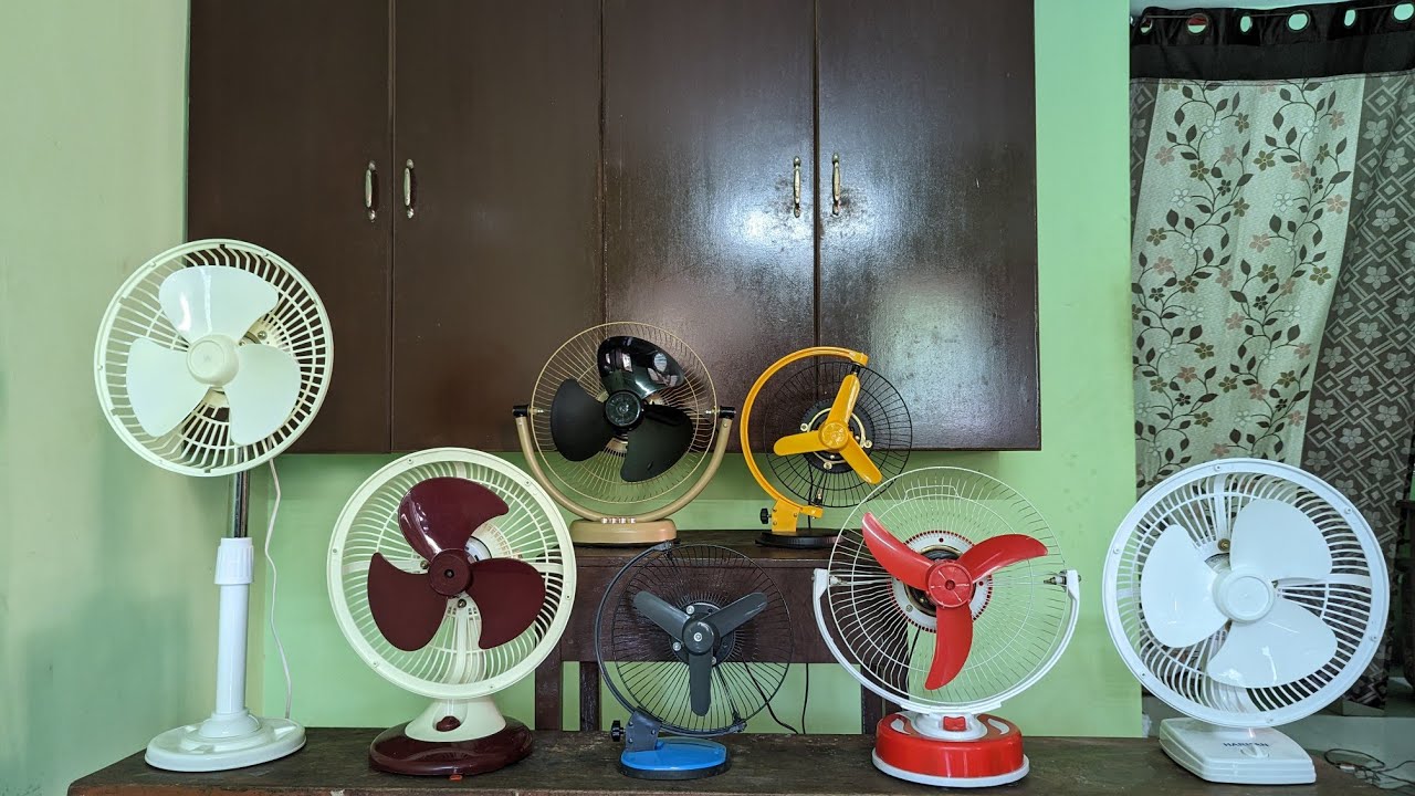 Fan video. Seven Table fans, Mini electric fans, mini pedestal fan ...