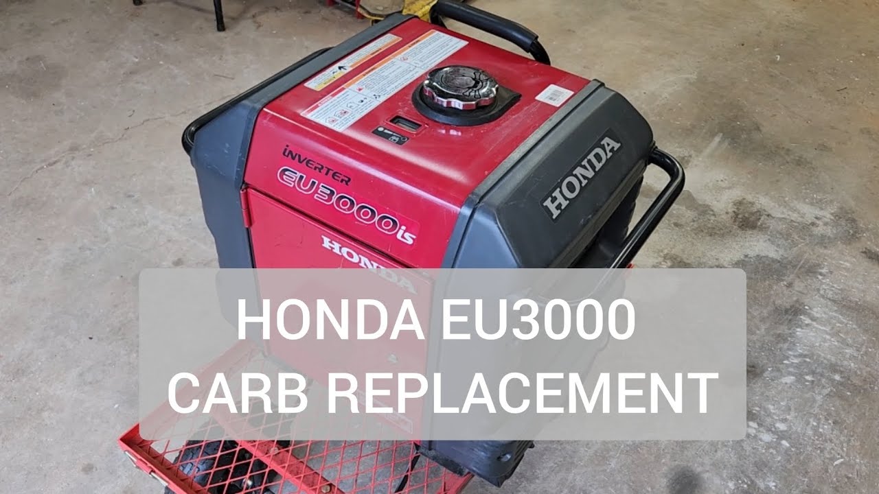 Honda EU3000is carburetor replacement - YouTube