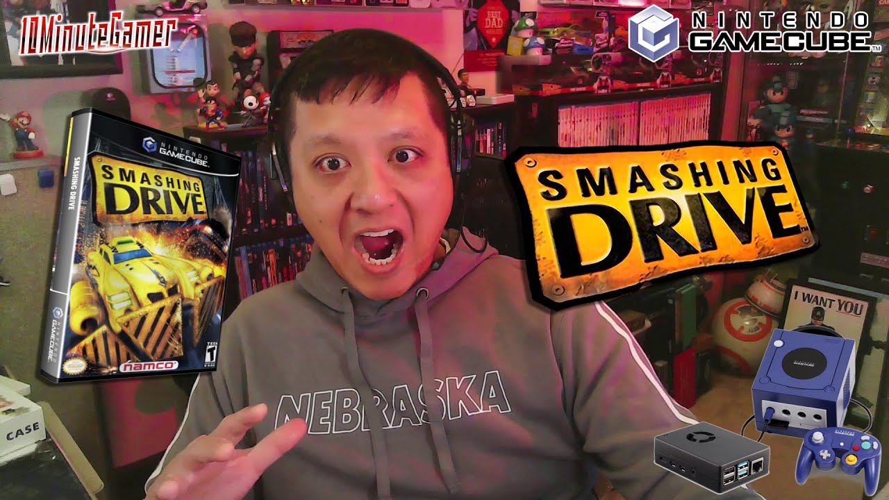 10MG Plays Smashing Drive on GameCube Retro Pi 5 Testing - YouTube