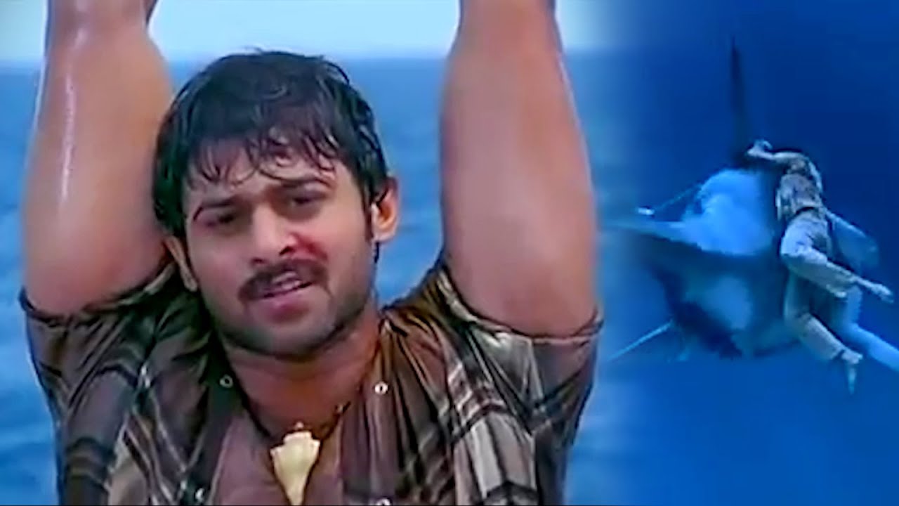 Prabhas Fighting To Shark Scenes | 2020 Latest Action Scenes | TFC ...