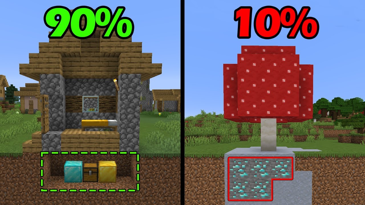 rarest locations in minecraft - YouTube