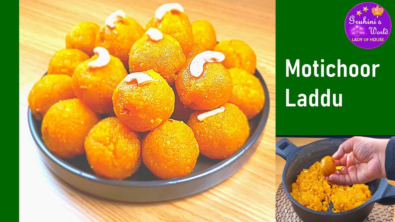Motichoor Ladoo 😋👌 ️ ️ || Quick Sweet Recipe || Best Homemade Laddu ...