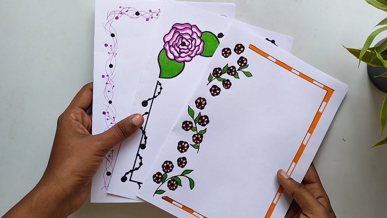 Project Work Designs | Quick and Easy Border Designs | New Border ...