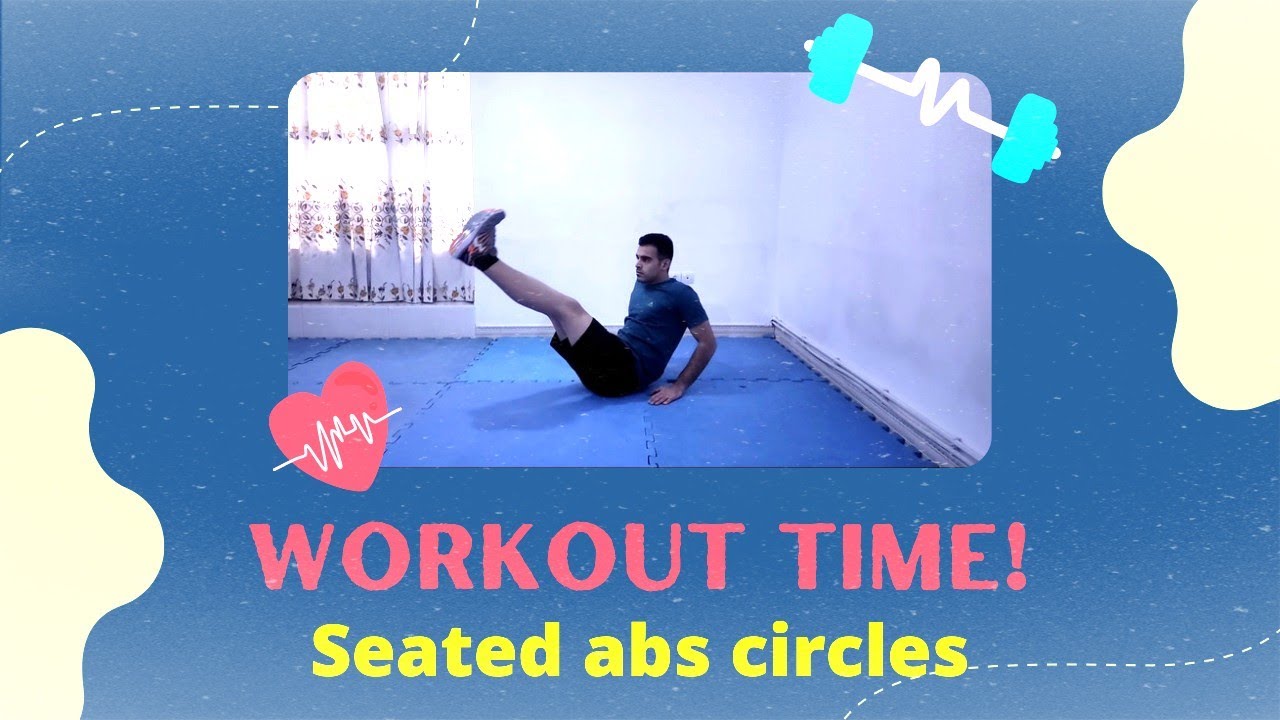 How to do: Seated abs Circles| seated workout| abs core workout - YouTube