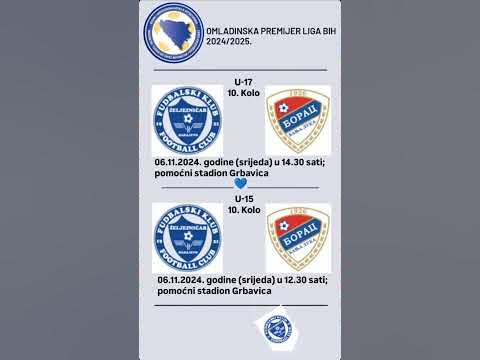 Omladinska premijer liga BiH, FK ŽELJEZNIČAR VS FK BORAC (PIONIRI I KADETI) - YouTube