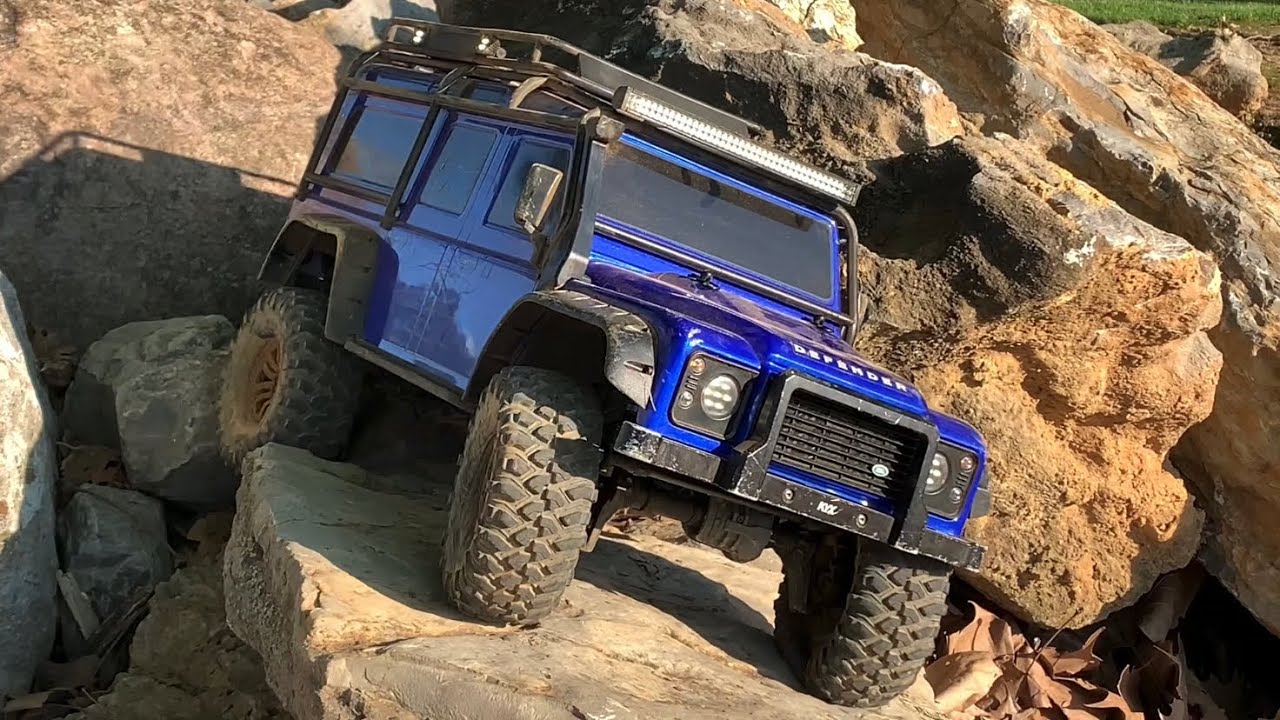 TRX4 Defender - Rock crawl - YouTube
