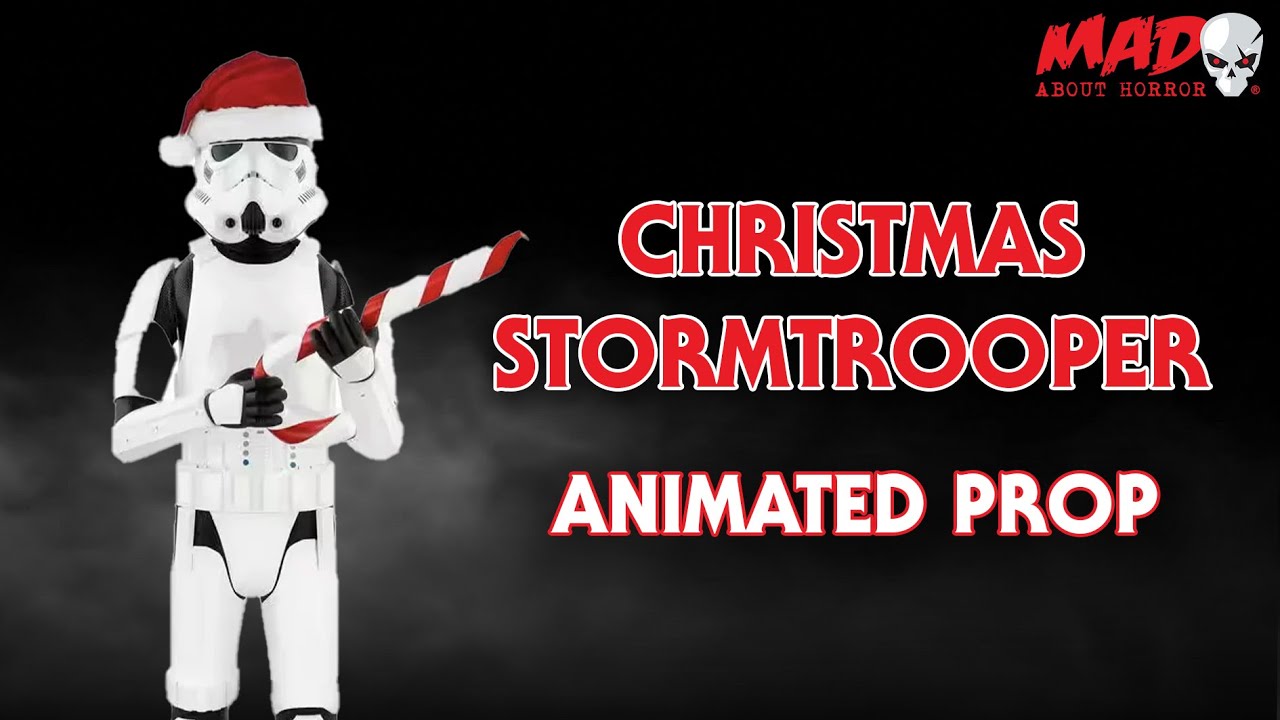 6ft Christmas Stormtrooper Animated Prop - YouTube