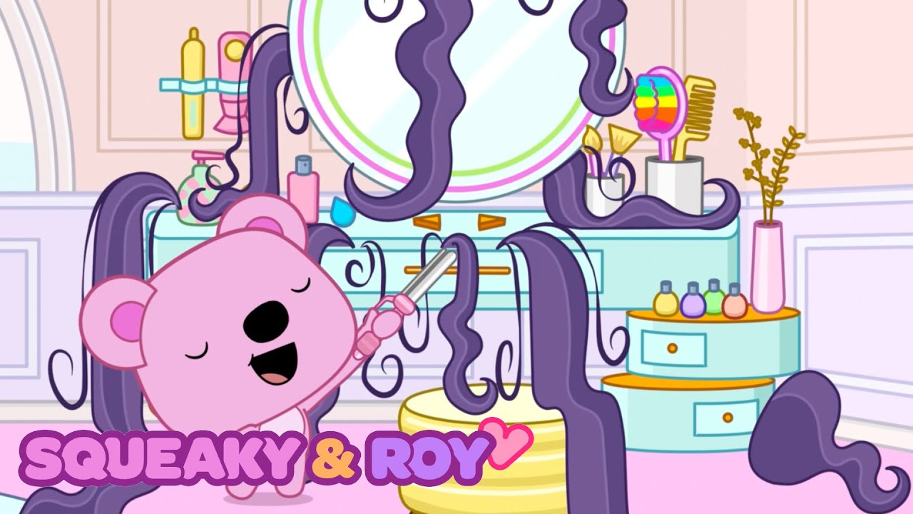 Squeaky & Roy | Magical curling iron | Cartoons for Kids | Invisible ...
