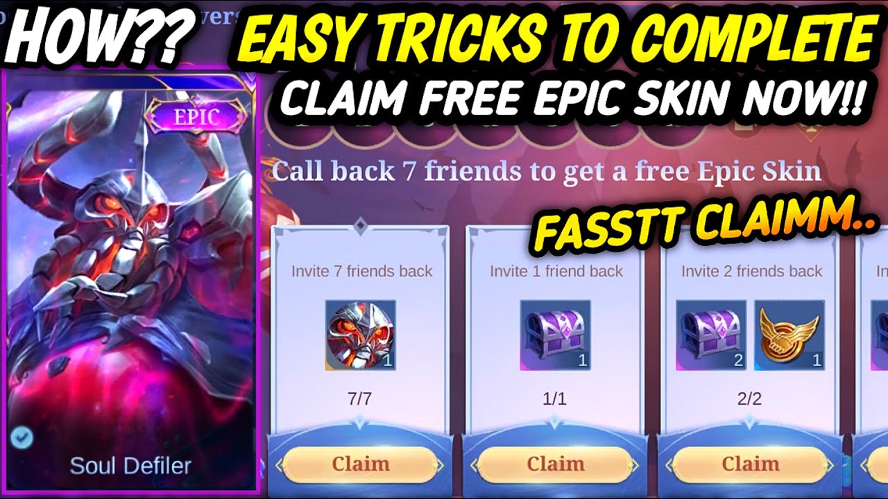CLAIM NOW!! EASY TRICK TO GET BANE EPIC SKIN IN FRIENDS CALLBACK EVENT ...