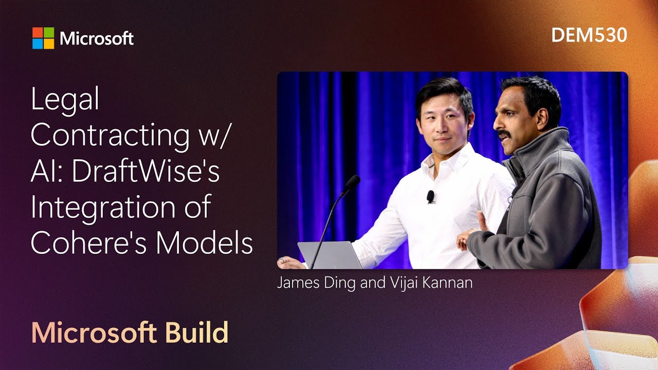 Legal Contracting w/AI: DraftWise's Integration of Cohere's Models | DEM530 - YouTube