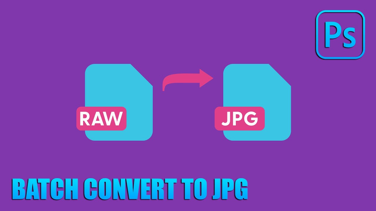 Photoshop Tutorial | Batch Convert to JPG - YouTube