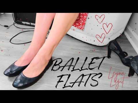 Ballet Flats ASMR | Shoe Removal, Dangling & Tapping Sounds ❤️