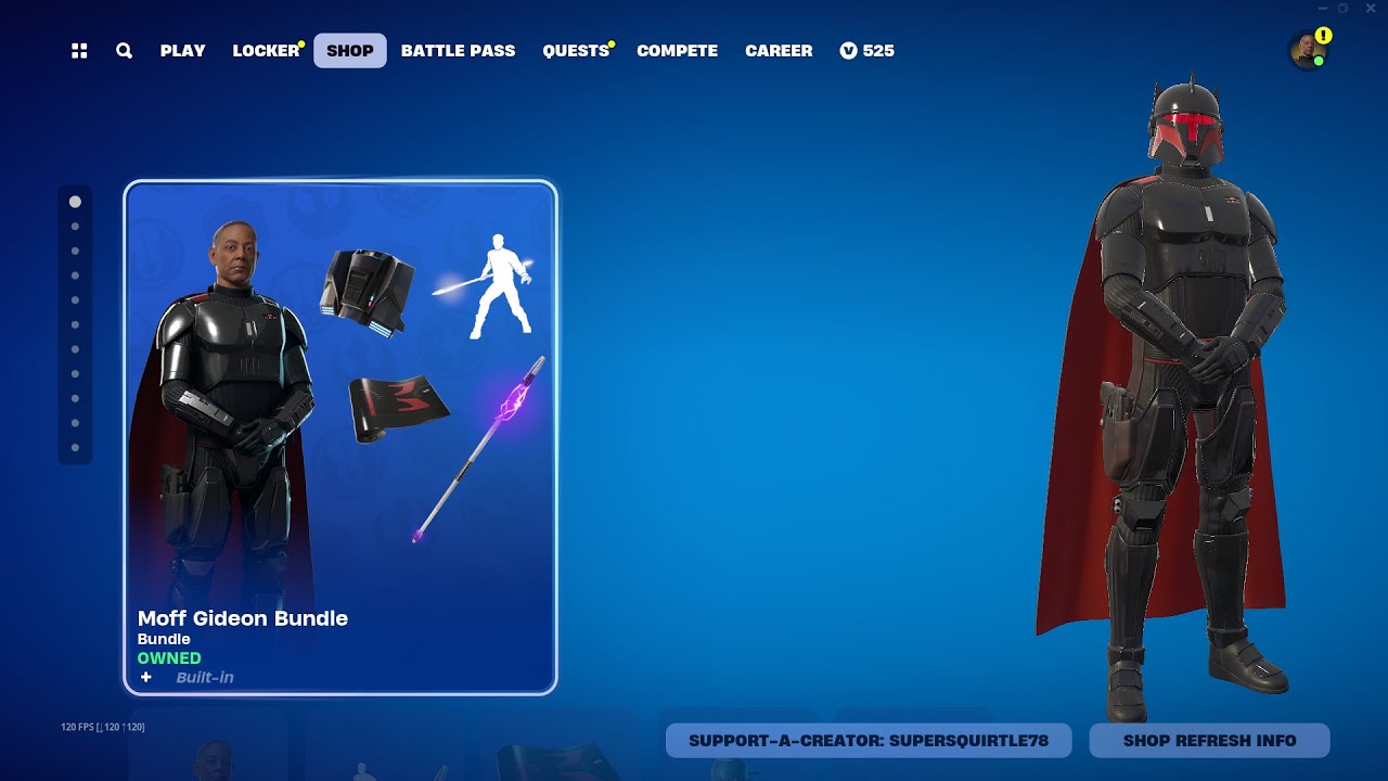 NEW STAR WARS MOFF GIDEON SKIN IN FORTNITE! - YouTube