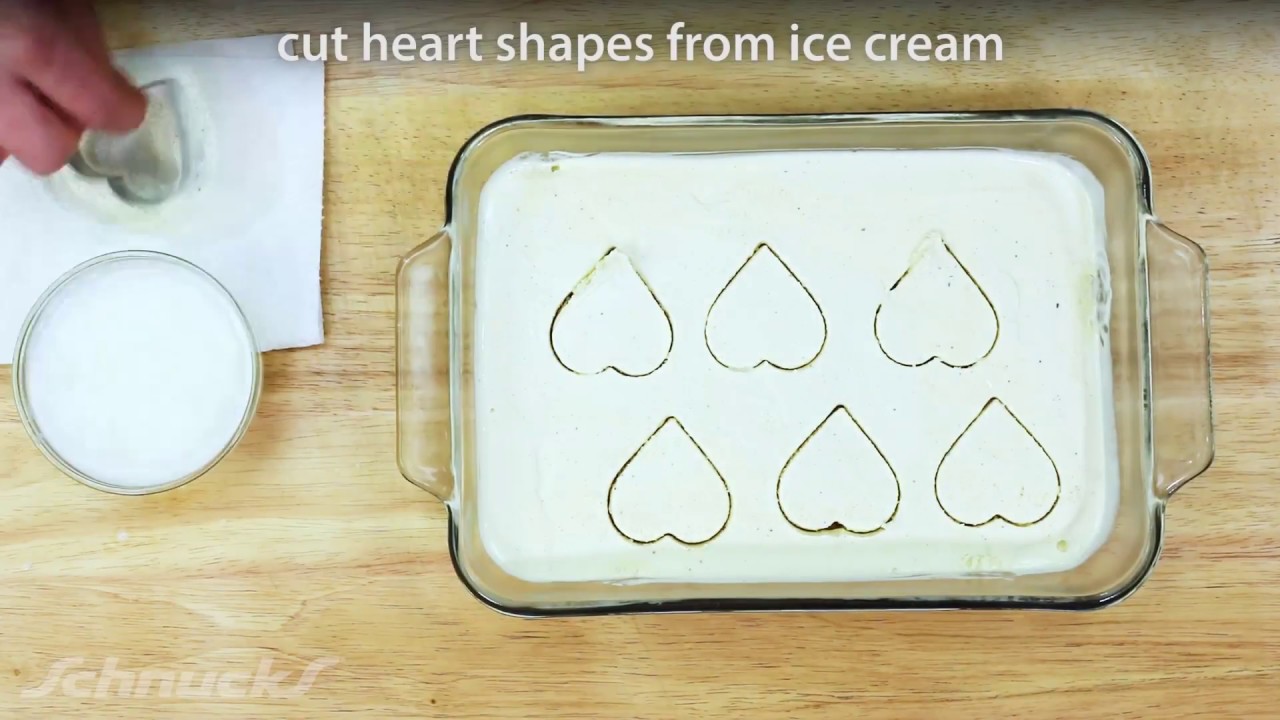 Schnucks: Heart-Shaped Red Velvet Cake Sundaes - YouTube