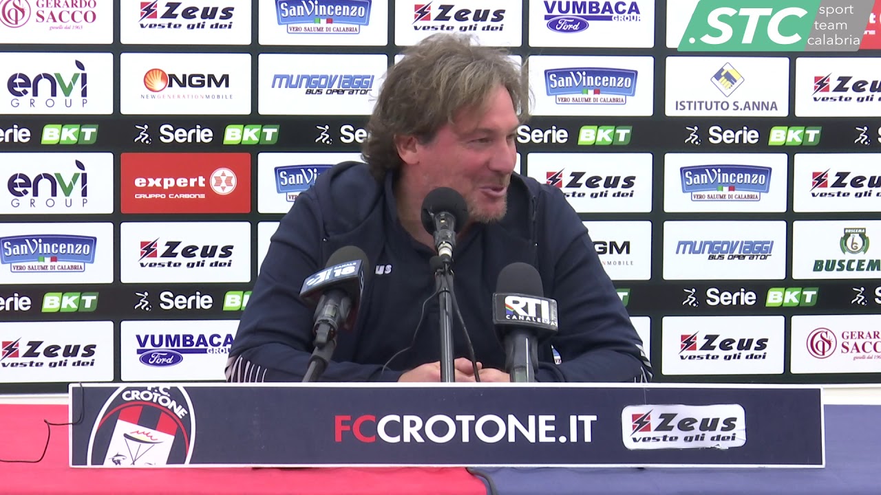 Giovanni Stroppa (allenatore FC Crotone) alla vigilia di V.Entella ...