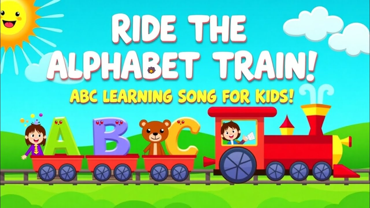 The Alphabet Train Song | Fun ABC Learning for Kids | Nursery Rhymes ...
