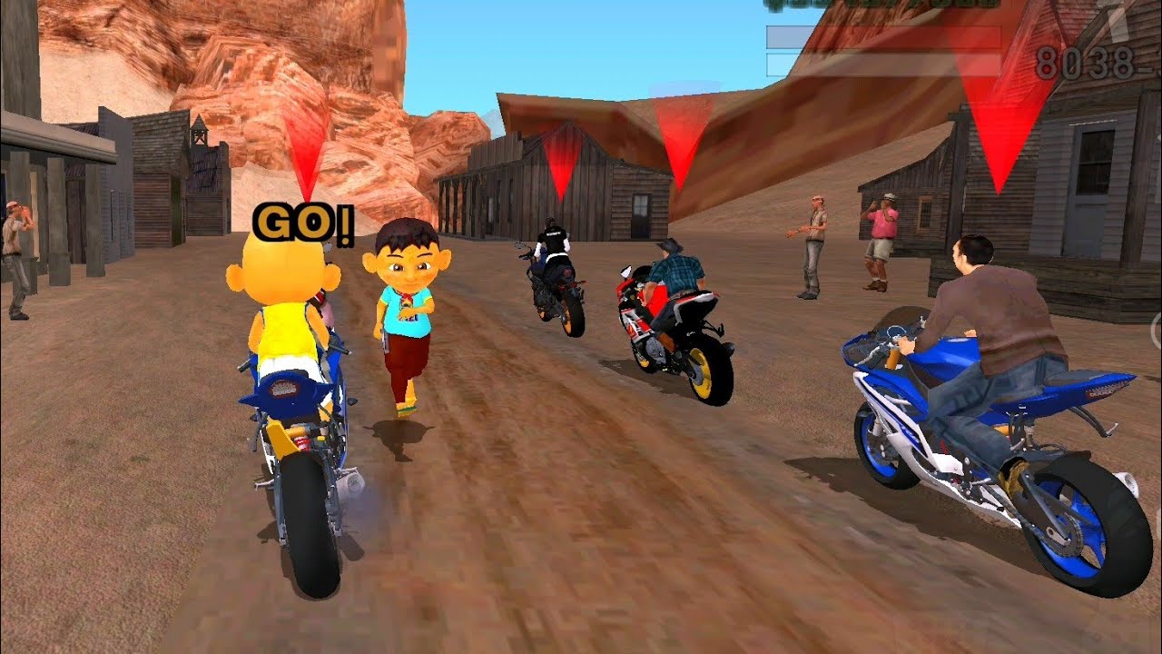 Upin Balapan Motor di Miami😍 - YouTube