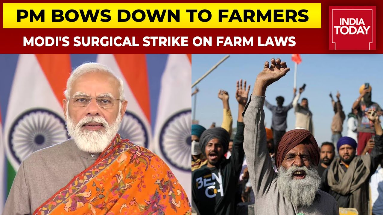 Mega Impact Of Pradesh Polls & Kisan Krodh! Modi Govt Scraps Farm Laws ...