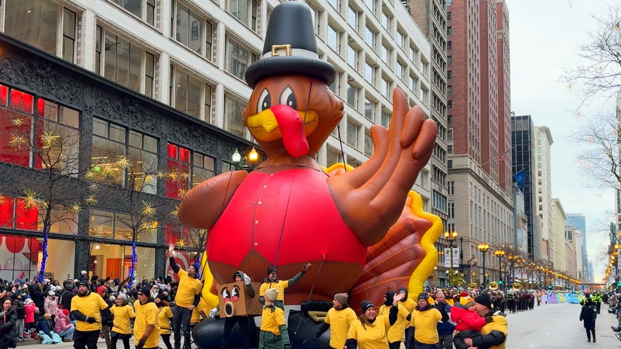 THANKSGIVING DAY PARADE 2024 IN CHICAGO (FULL VIDEO) 4k 60FPS - YouTube