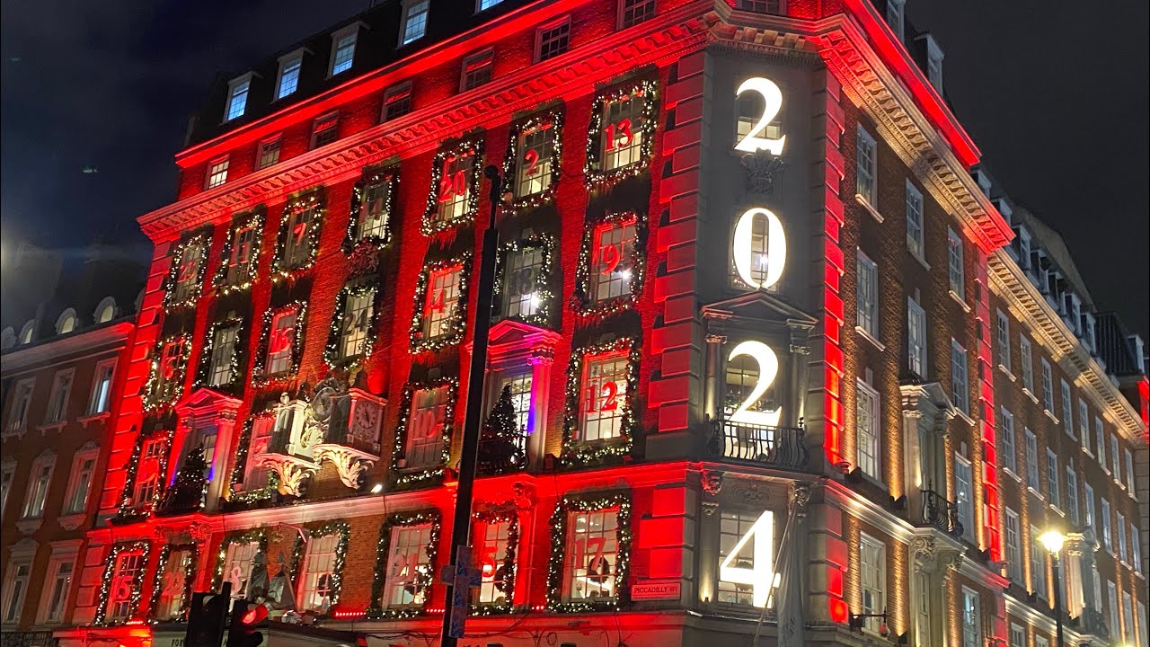 Fortnum and Mason windows & Christmas decorations 2024 London - YouTube