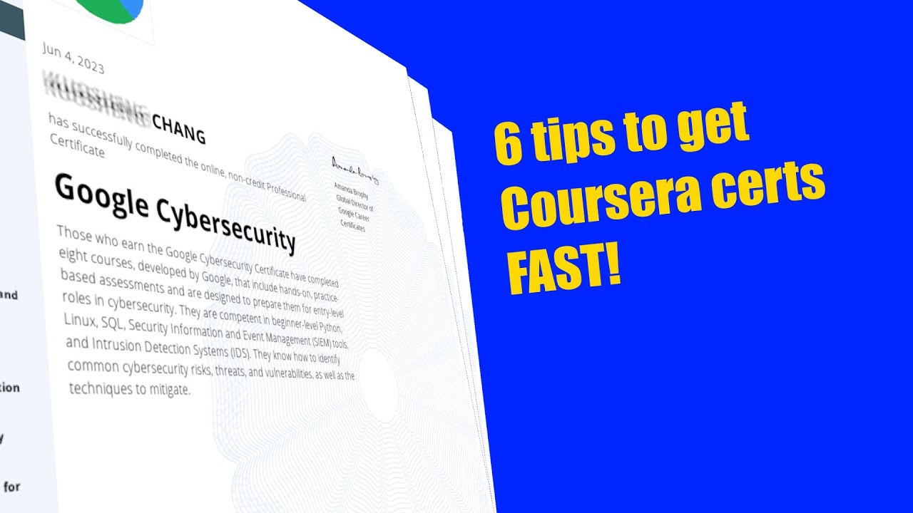 6 Tips to Finish Coursera Certificate FAST! (and thus, FREE!) - YouTube