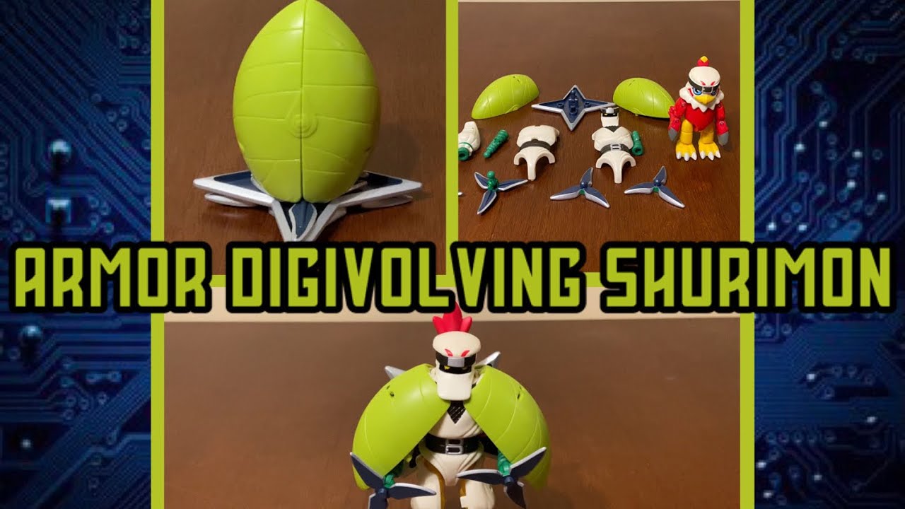 Armor Digivolving Shurimon (Jap.Ver) “Review” - YouTube