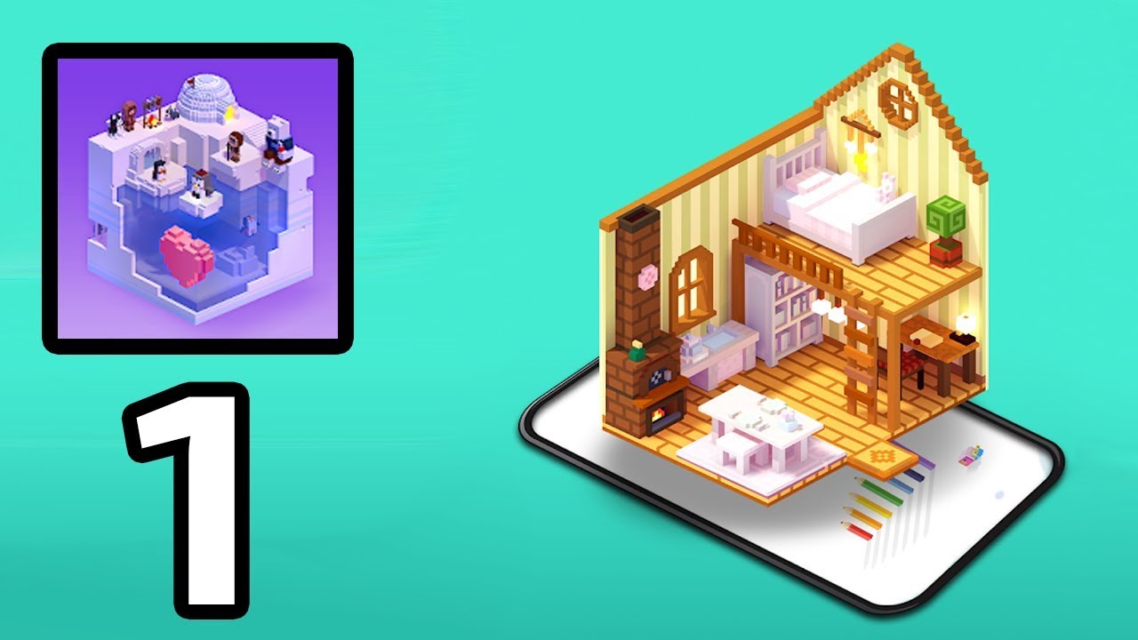 My Coloring 3D Pixel Art Diorama - Gameplay Part 1 (Android,IOS) - YouTube