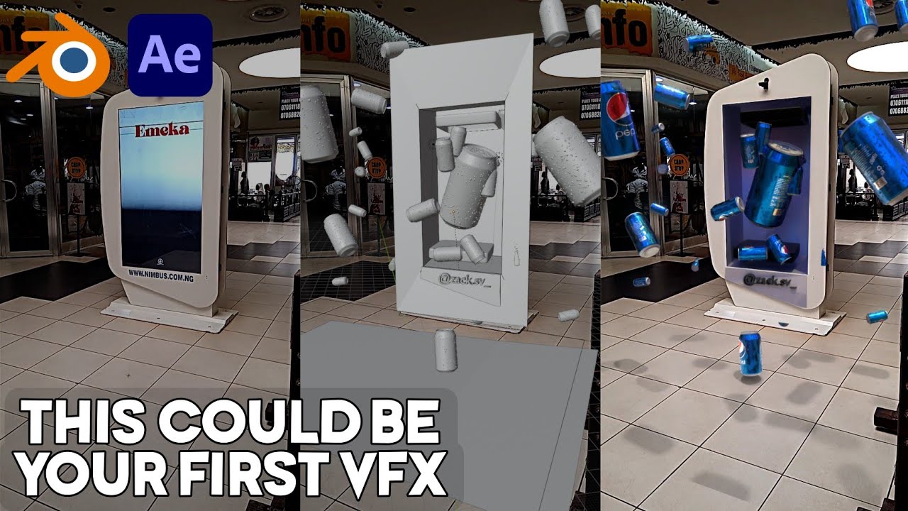 How i Made This 3d Anamorphic/3d billboard Advertising Vfx Shot - YouTube