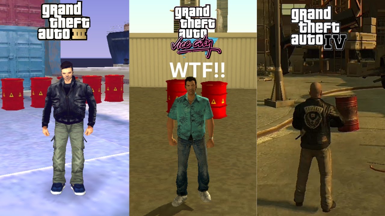 Evolution of explosive barrels logic in gta games (2001-2024) - YouTube