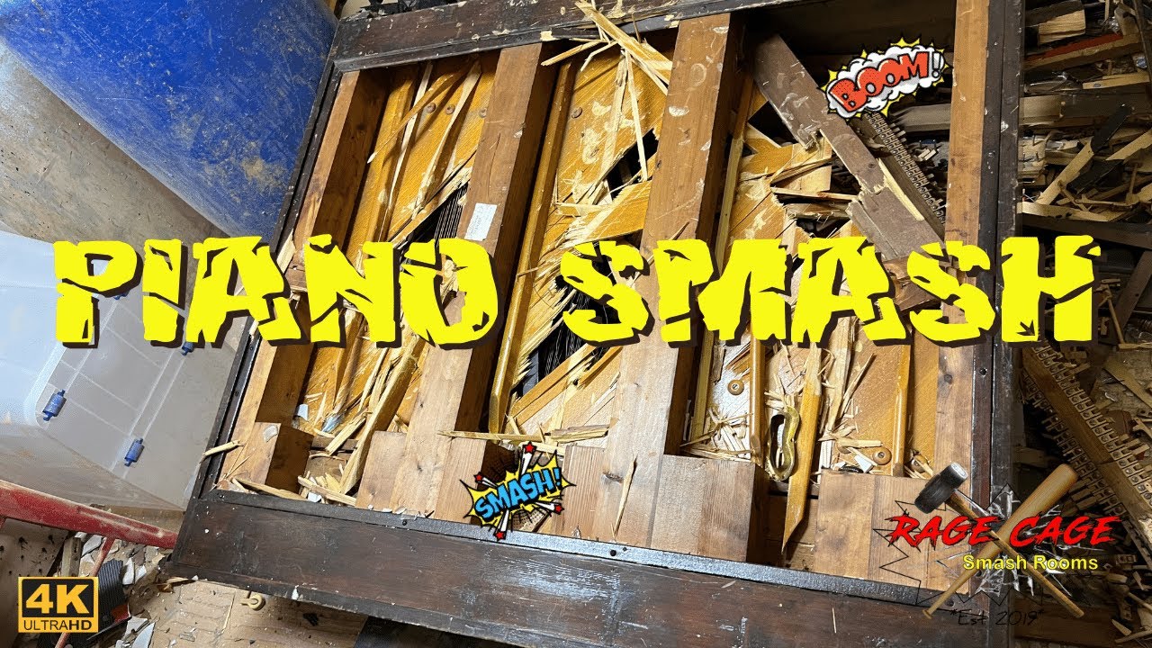 Piano Smash In 4k - YouTube