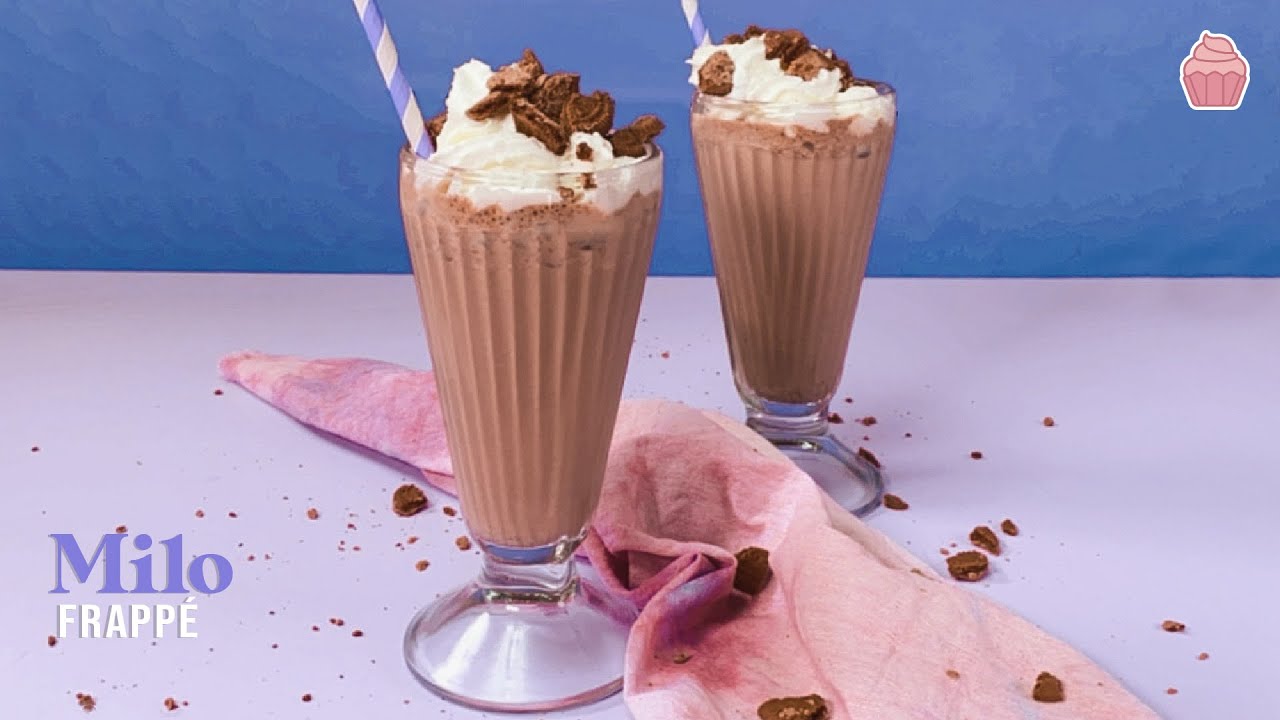 MILO FRAPPÉ 🥤🍫🥛 POSTRE DE MILO ECHO MALTEADA 🤤 Y SIN HELADO!!! - YouTube