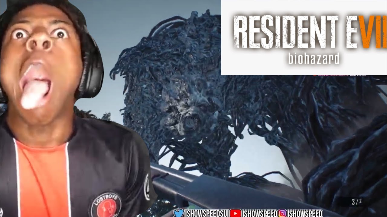 IShowSpeed Finally Beats Resident Evil 7! - YouTube