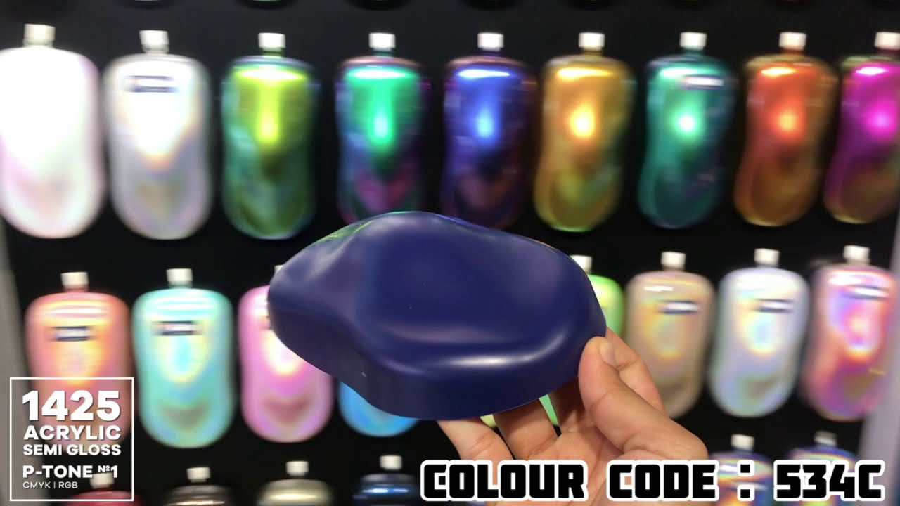 Aikka Pantone 534C Colour for car Spray Painting - 534C - YouTube