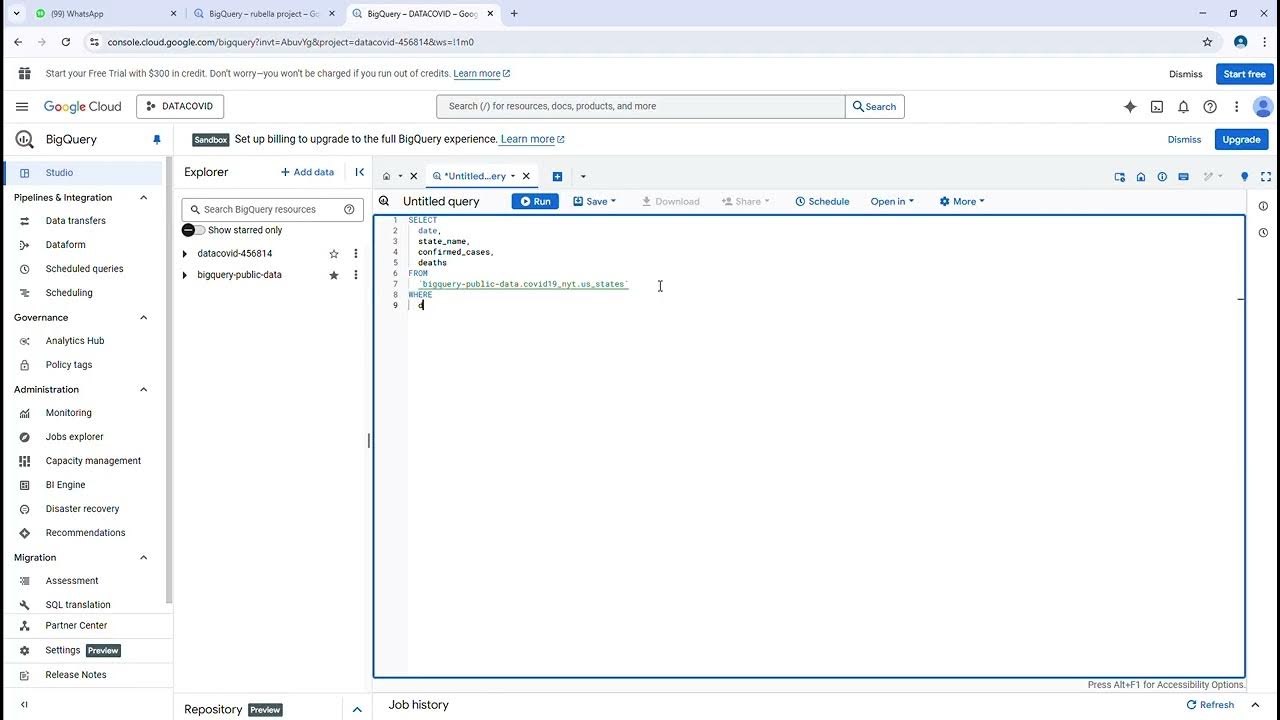 cara menggunakan BigQuery untuk mengambil data dari dataset publik ...