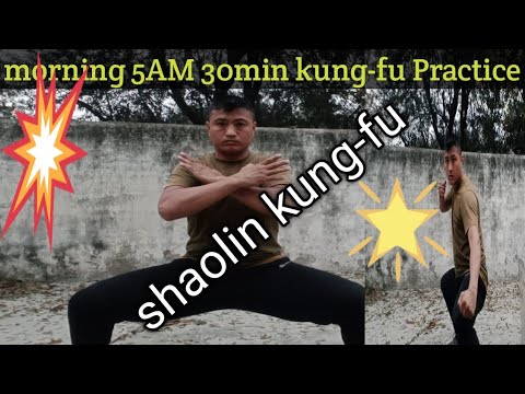 shaolin kung-fu 5km running workout body exercises - YouTube