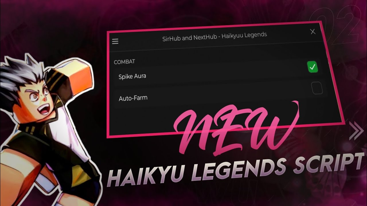 New Haikyuu Legends Script | Spike Aura,Auto Farm - YouTube