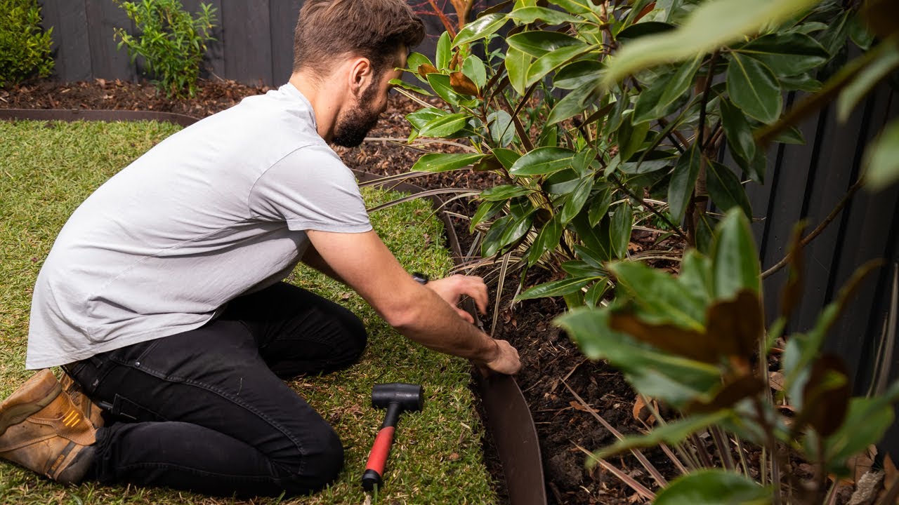 How to Install Tuscan Path Thinline Eco-Edging - YouTube